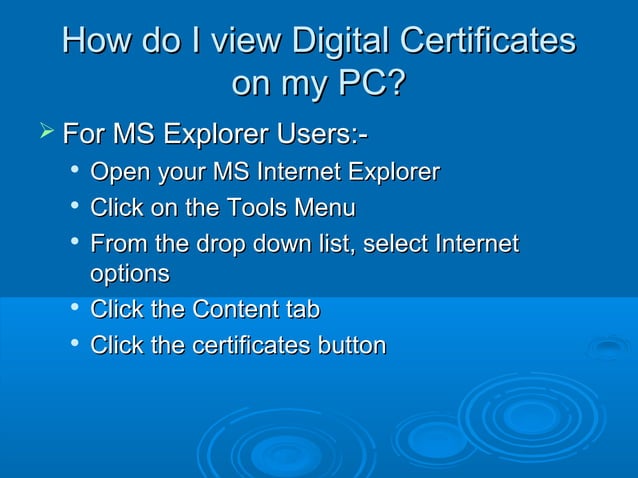 Digital certificates | PPT