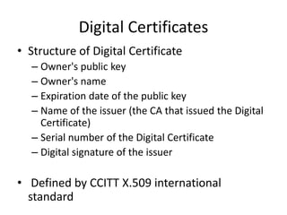 Digital certificates and information security | PPTX