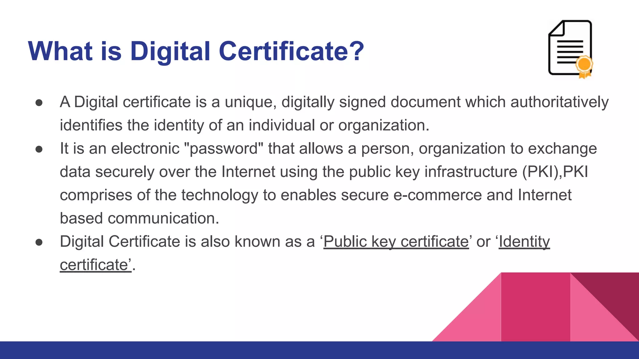 Digital certificates & its importance | PDF