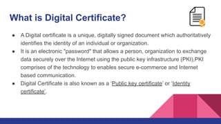 Digital certificates & its importance | PDF