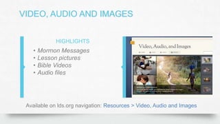 Digital Church Lesson 1 - LDS.org Digital Resources | PPTX