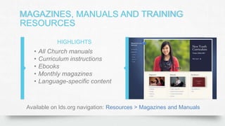 Digital Church Lesson 1 - LDS.org Digital Resources | PPTX
