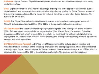Digital cinema terms | PPT