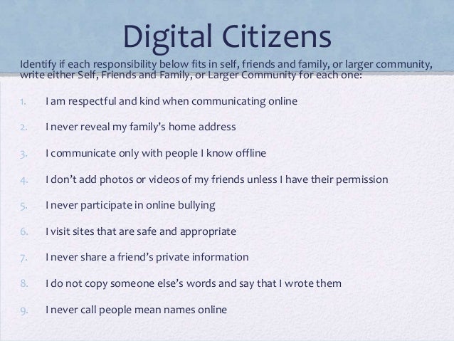 Digital citizen ppt