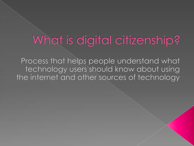 Digital citizenship | PPT