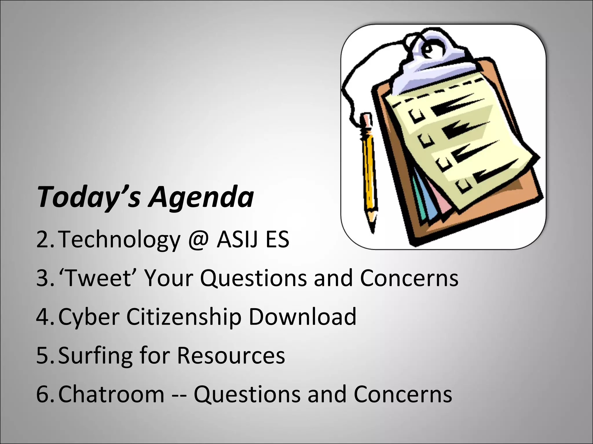 Technology @ASIJ & Responsible Cyber Citizenship | PPT