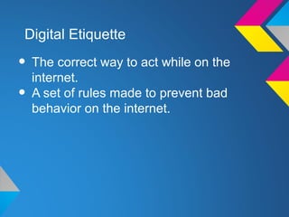 Digital citizenship | PPT | Internet for Beginners | Internet