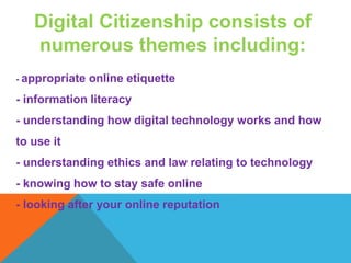 Digital citizenship | PPTX