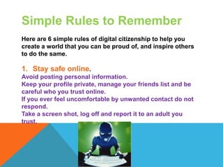 Digital citizenship@ | PPTX