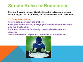 Digital Citizenship | PPTX | Internet for Beginners | Internet