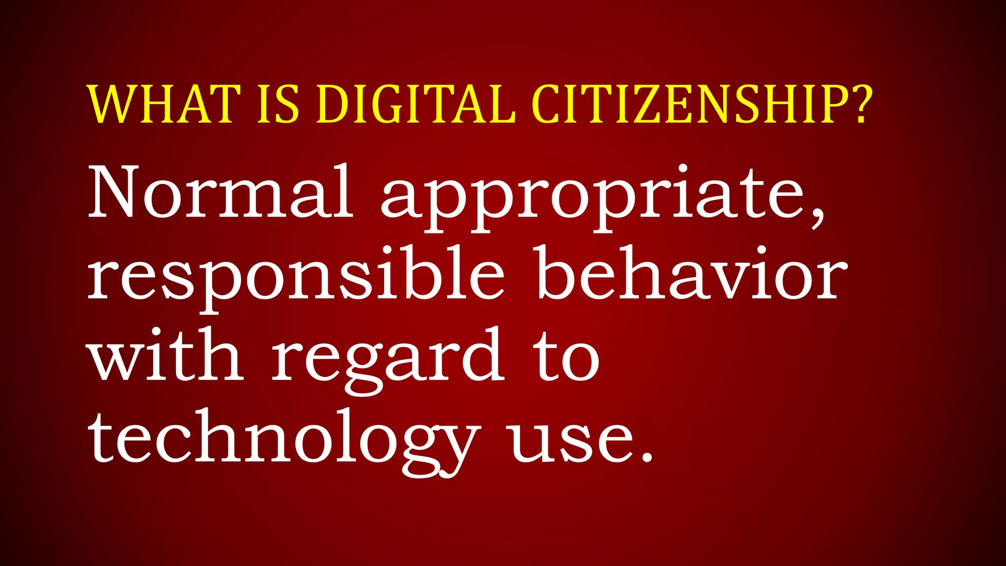 Digital citizenship | PPTX