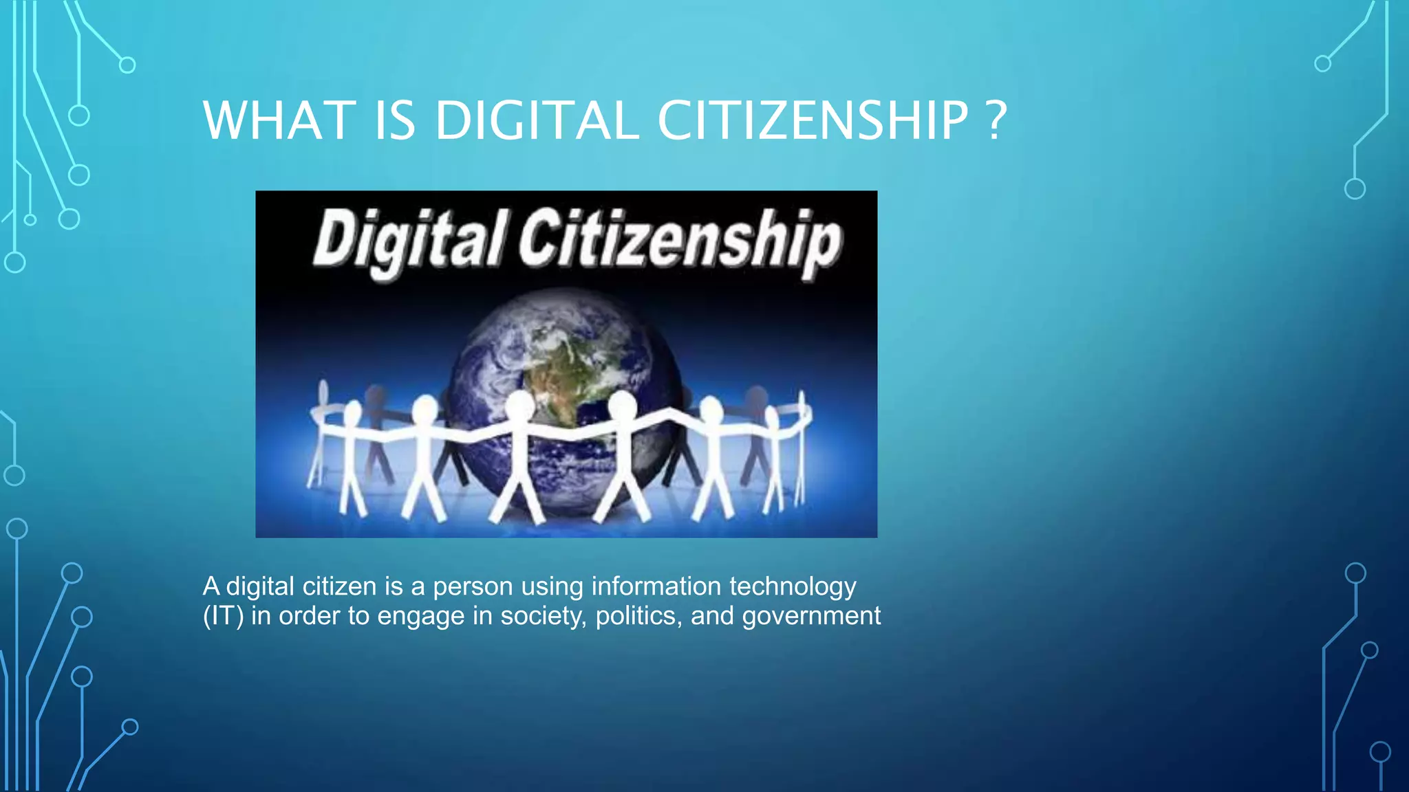 Digital citizenship | PPTX