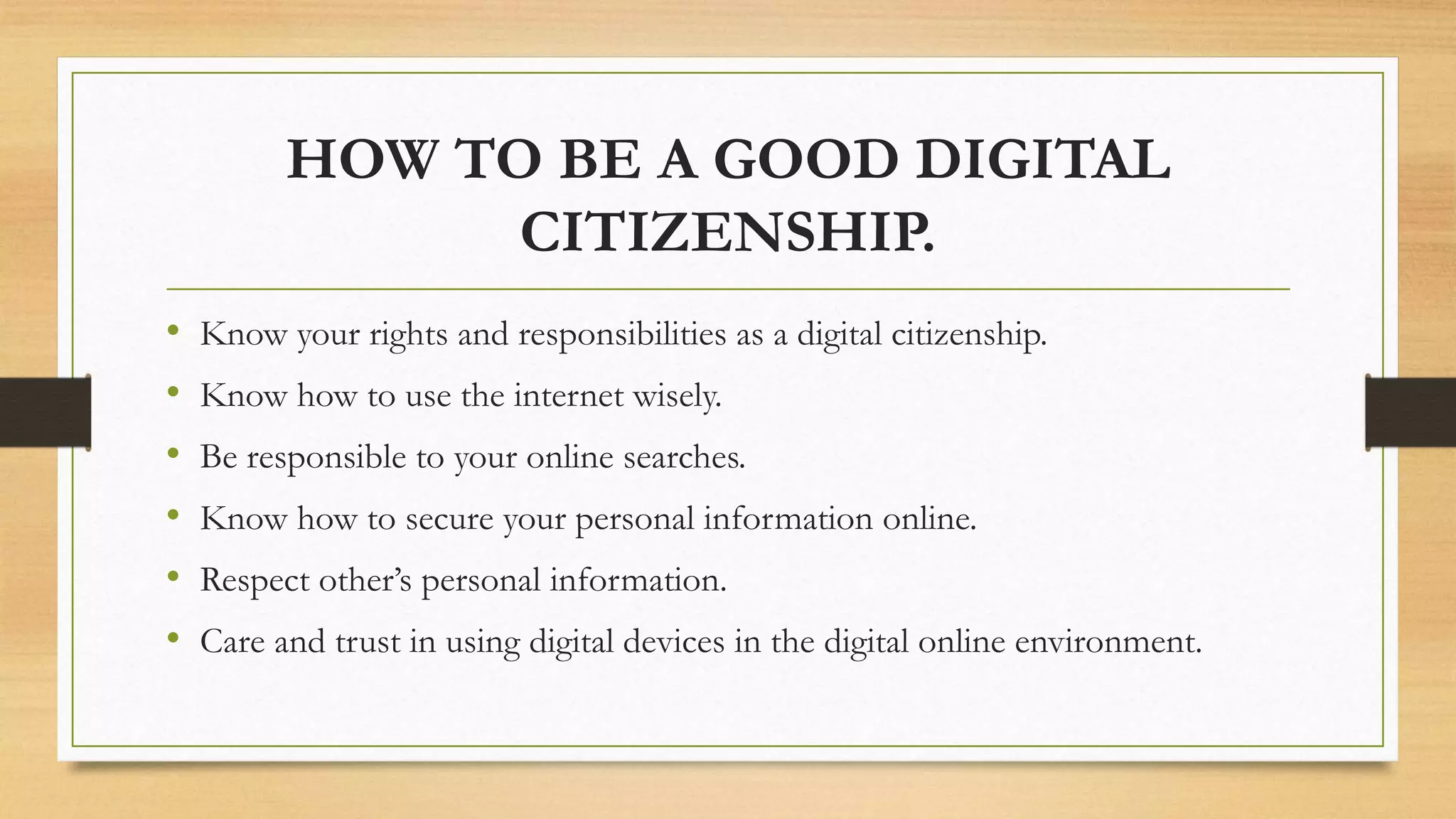 Digital citizenship,.Tamunei Gilberth | PPT