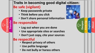 CONCEPTS OF DIGITAL CITIZENSHIP AND DIGITAL CITIZEN TRAITS | PPTX