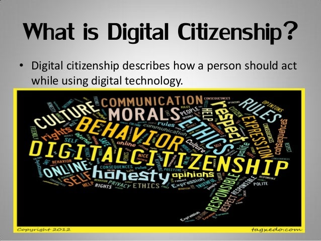 Digital citizenship rights and responsibilities per 4
