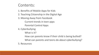 Digital Citizenship Cybersafety | PPTX | Parenting Teens | Parenting