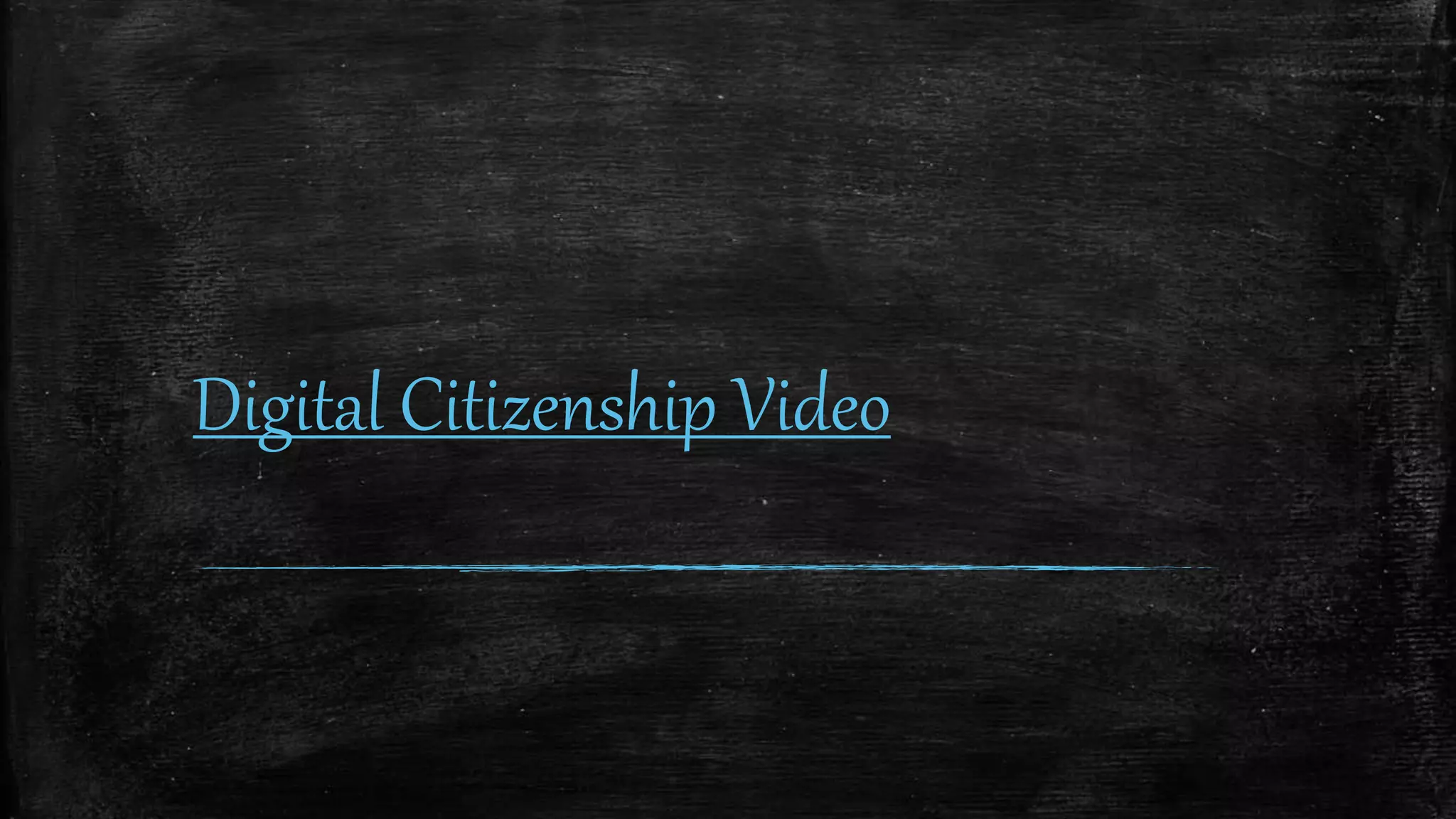 Digital Citizenship Powerpoint | PPTX