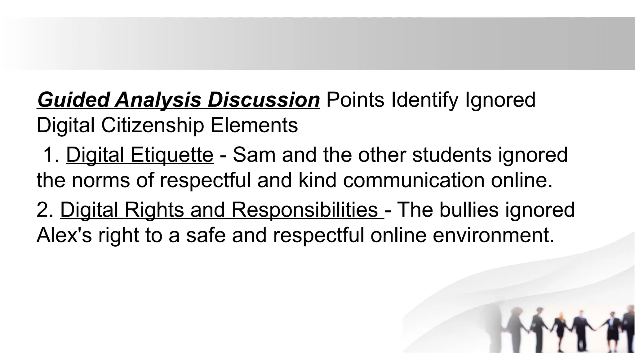 Digital Citizenship 8 for grade 8 students | PPTX