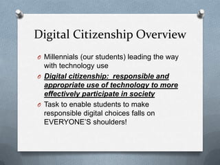 Digital Citizenship Action Plan | PPTX