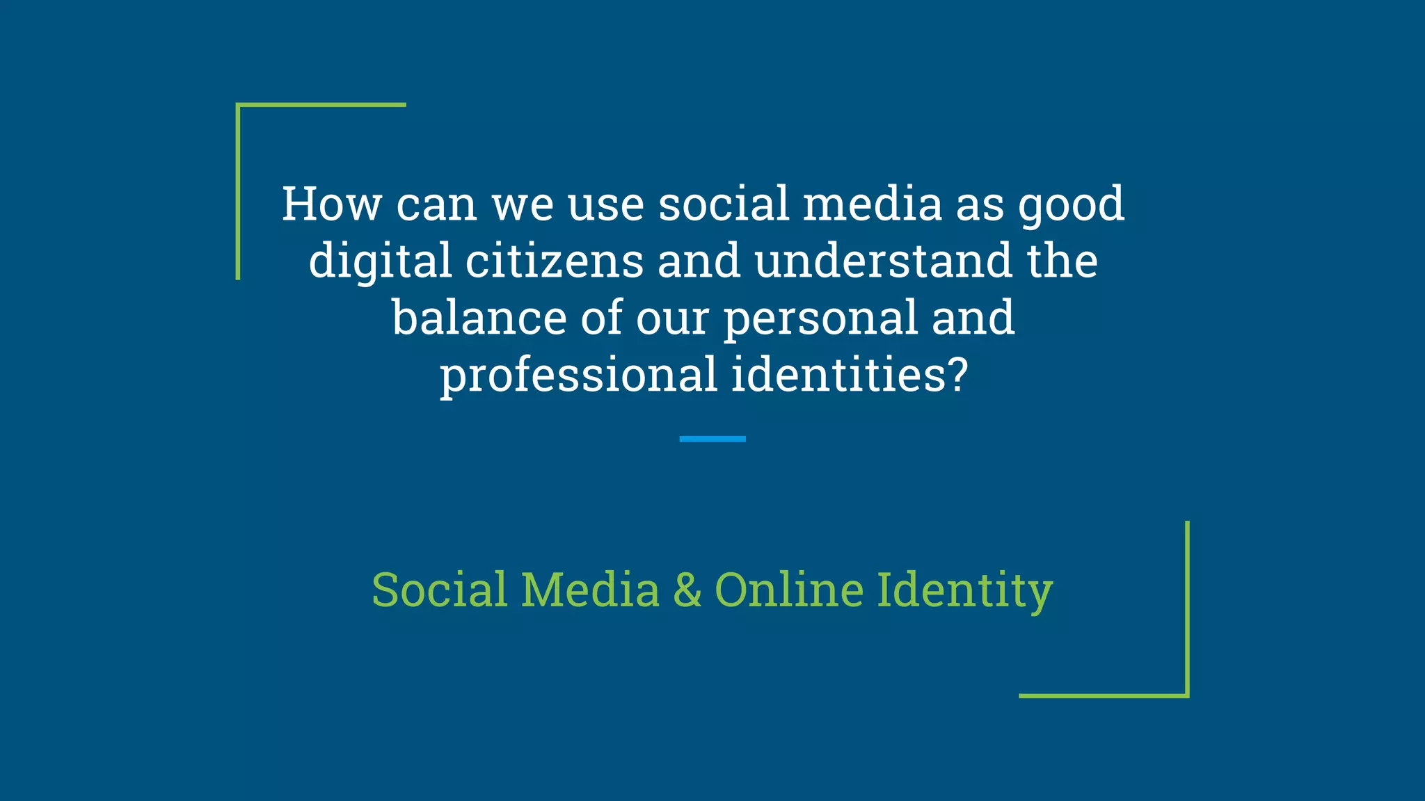 Digital citizenship and social media | PPTX