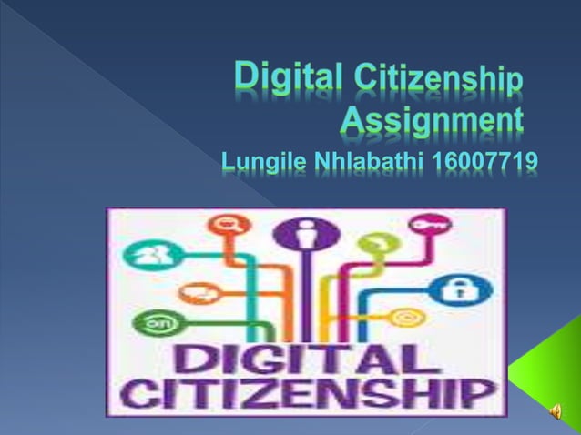Digital citizenship assignment | PPT