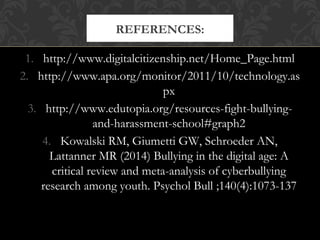 Digital citizenship (cyberbullying) | PPT