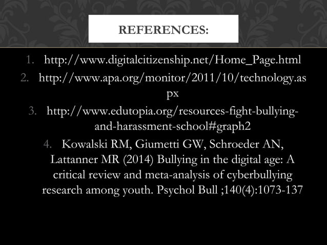 Digital citizenship (cyberbullying) | PPT