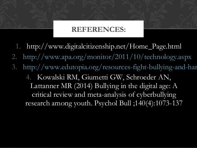 Digital citizenship (cyberbullying) | PPT