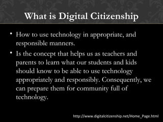 Digital citizenship (cyberbullying) | PPT