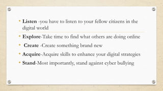 Digital citizenship in learning | PPTX