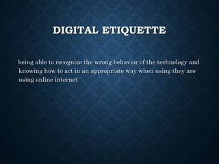 Digital citizenship power point | PPT