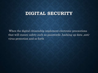 Digital citizenship power point | PPT