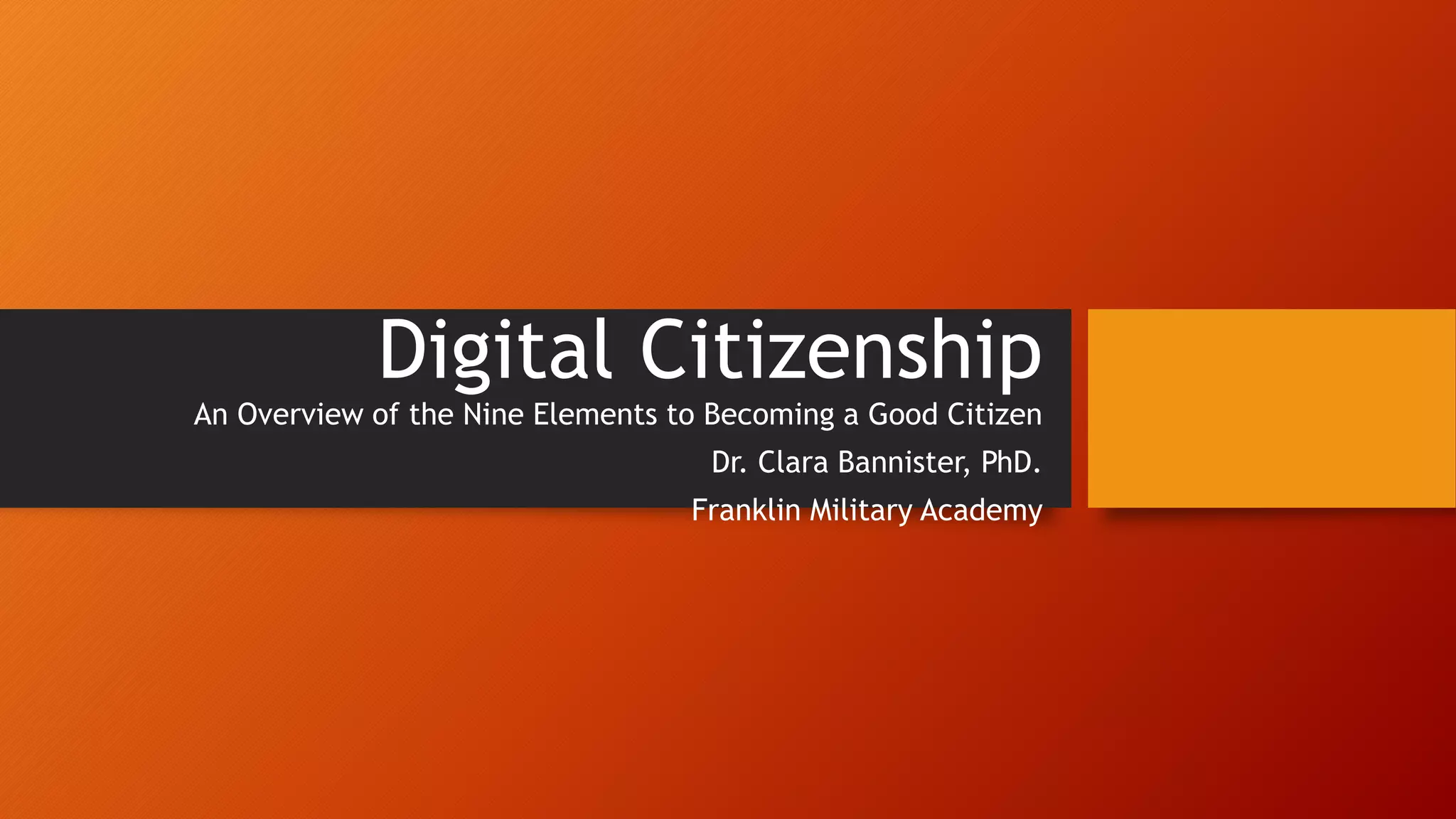 Digital citizenship powerpoint | PPTX