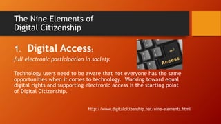 Digital citizenship powerpoint | PPTX