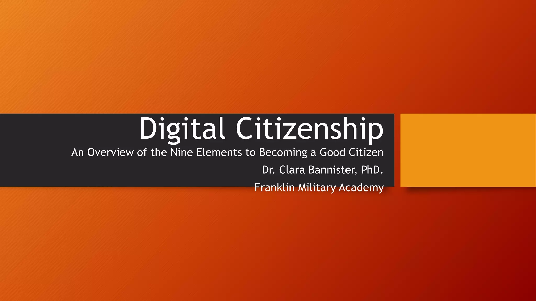Digital citizenship powerpoint | PPT