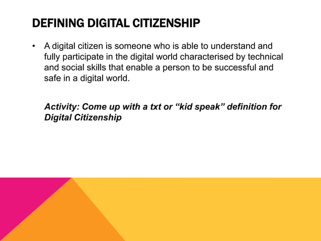 Digital citizenship training | PPT
