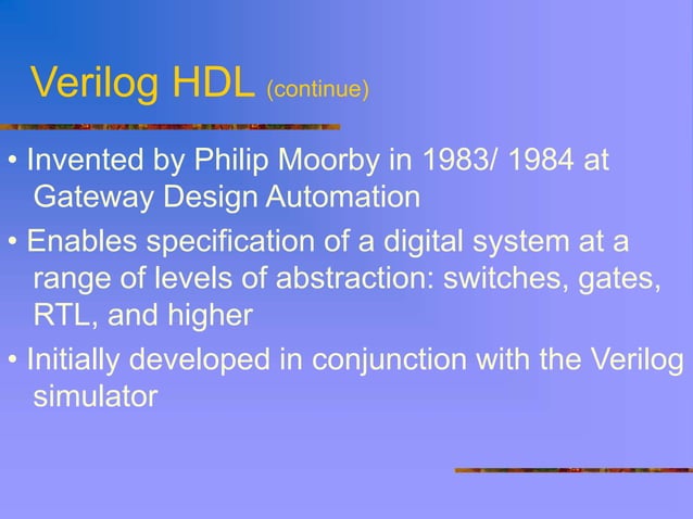 Introduction to verilog basic modeling .ppt Introduction to verilog basic modeling .ppt