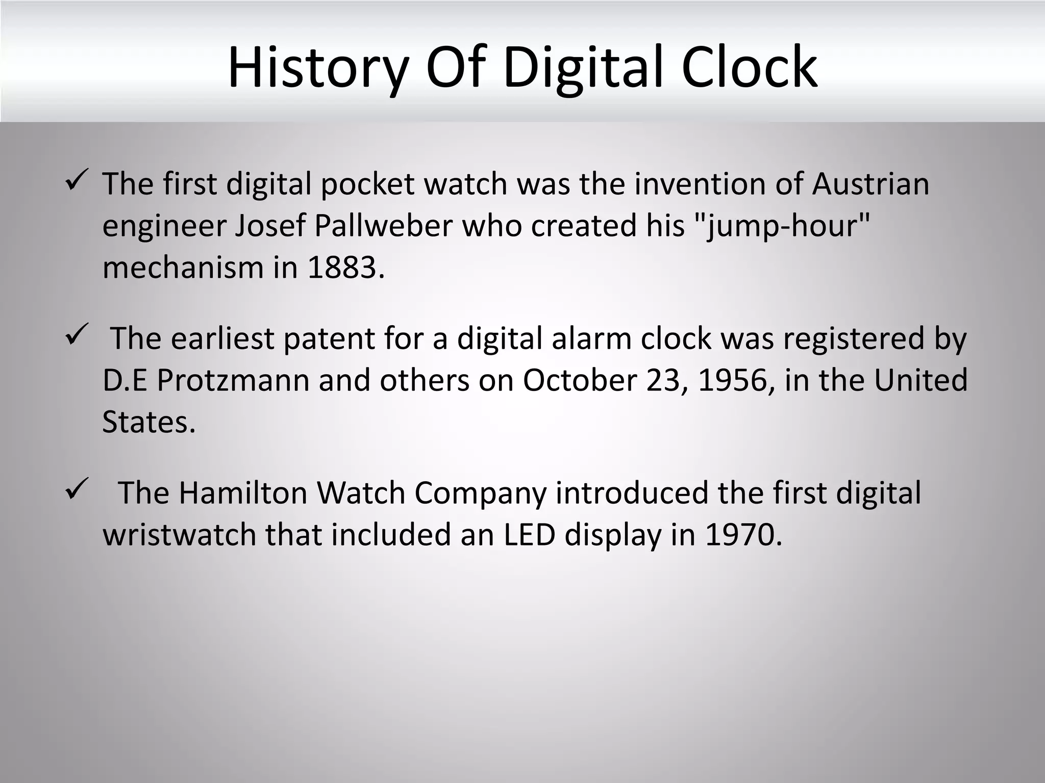 Digital clock | PPTX