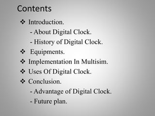 Digital clock | PPTX