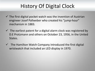 Digital clock | PPT | Free Download