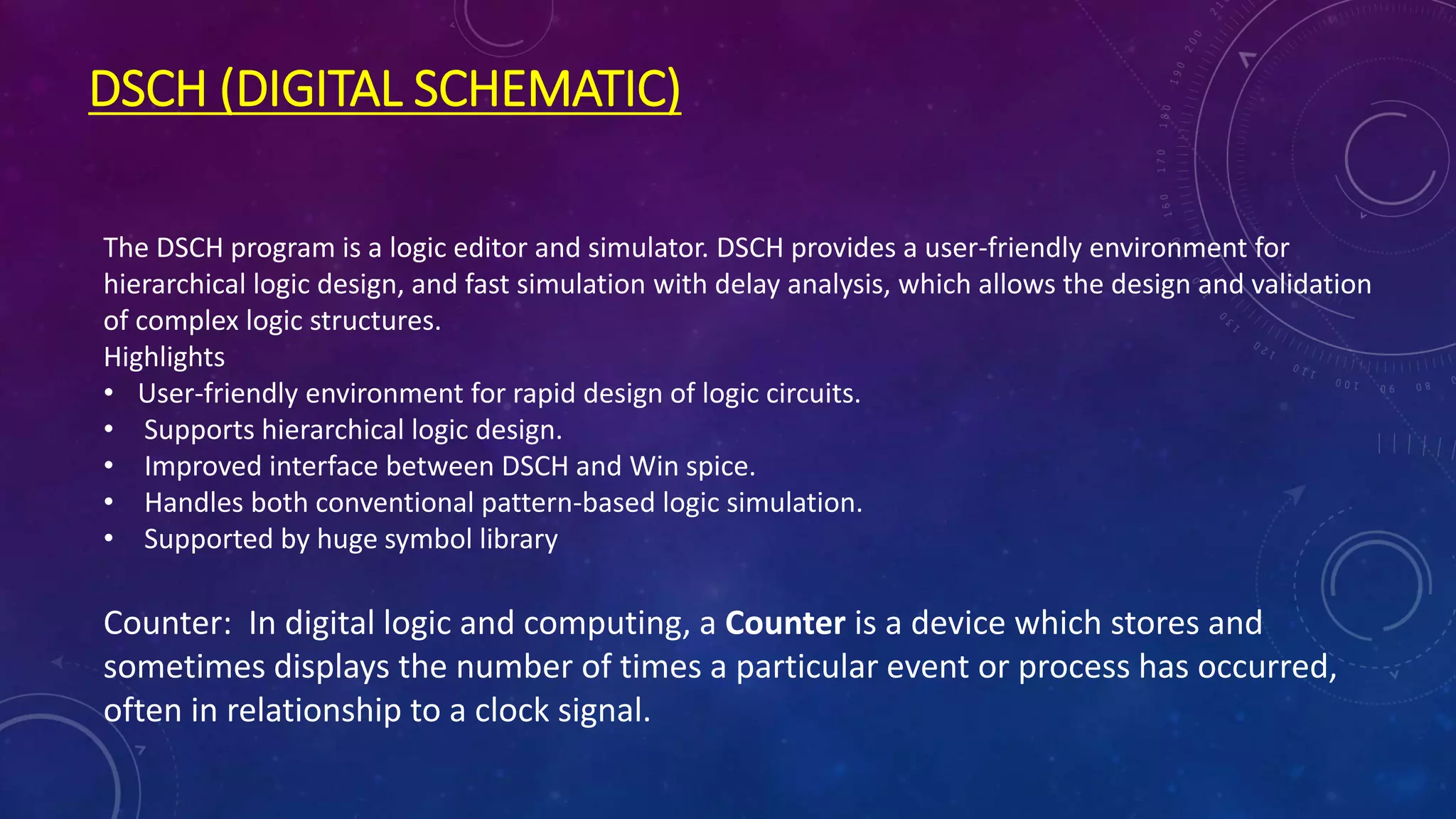 Digital clock (mod counters)using DSCH (DIGITAL SCHEMATIC) by Gaurav ...