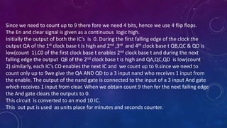 Digital clock (mod counters)using DSCH (DIGITAL SCHEMATIC) by Gaurav ...