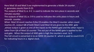 Digital clock (mod counters)using DSCH (DIGITAL SCHEMATIC) by Gaurav ...