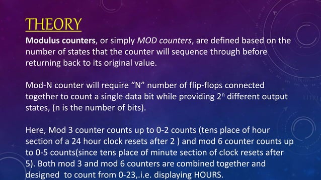 Digital clock (mod counters)using DSCH (DIGITAL SCHEMATIC) by Gaurav ...