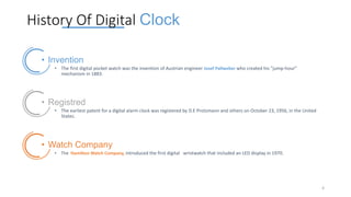 Digital clock present by showrov | PPT