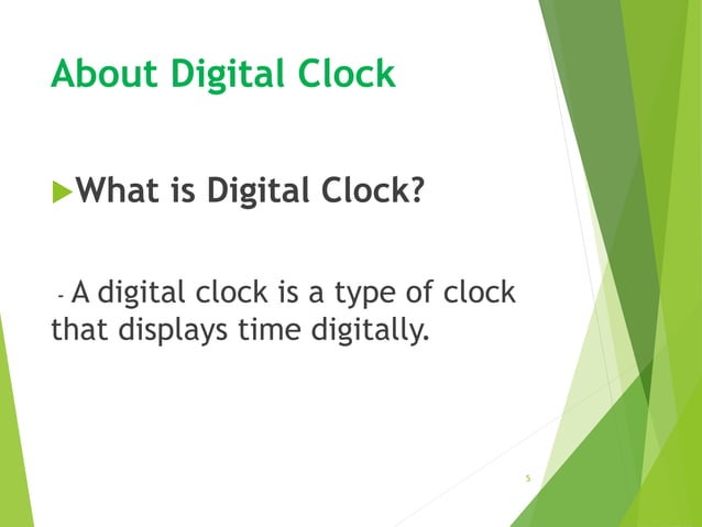 Digital clock project in C | PPT