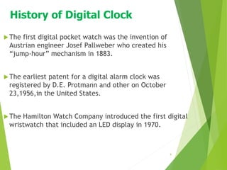 Digital clock project in C | PPT