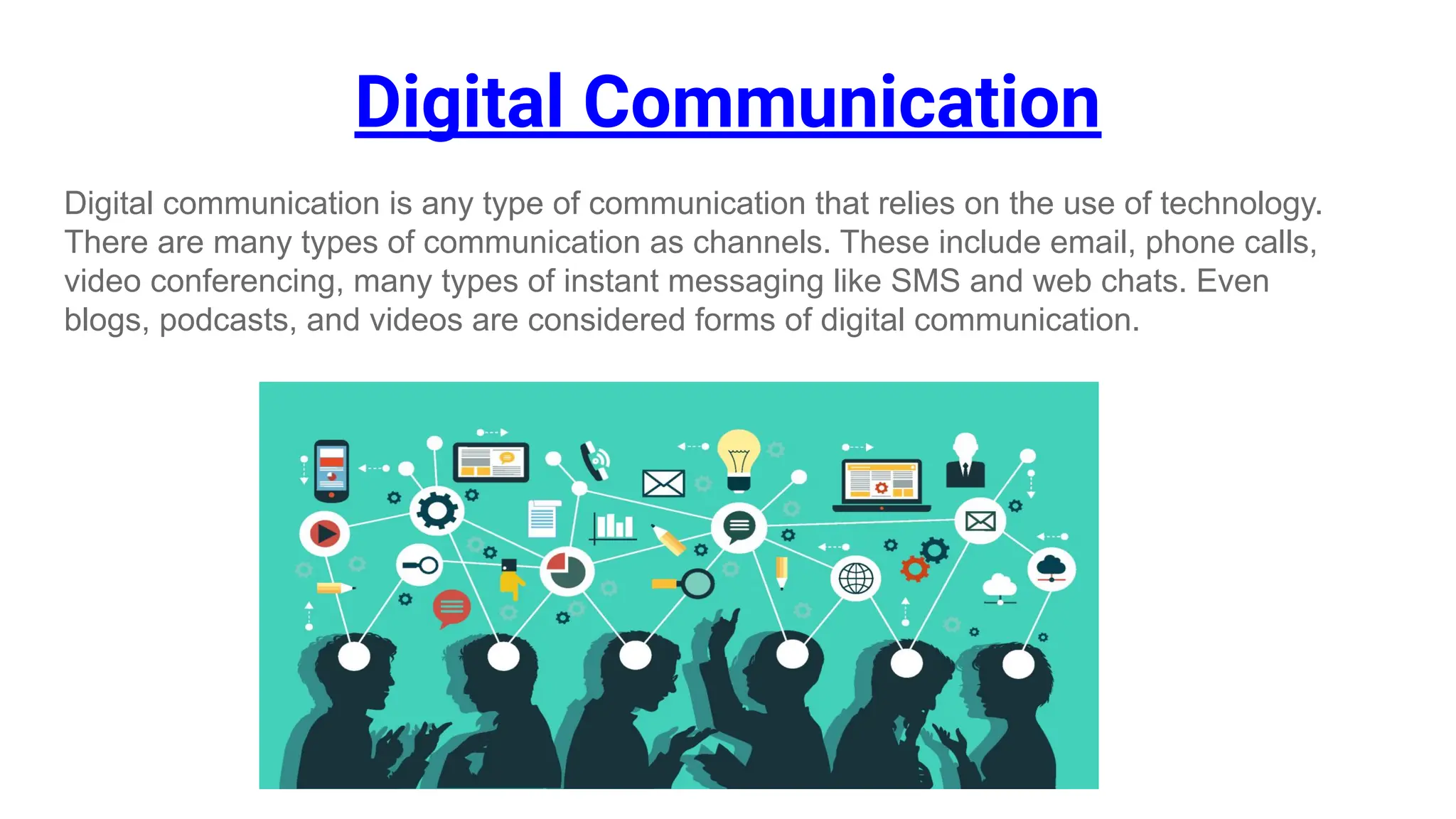 Digital Communication - medium of communication | PPT