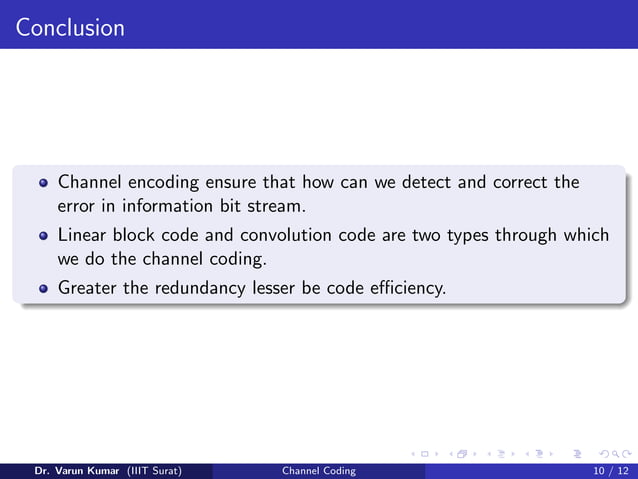 Channel Coding (Digital communication) | PPT