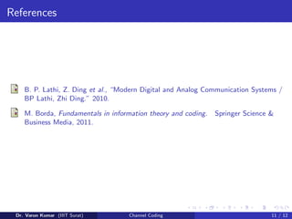 Channel Coding (Digital communication) | PDF